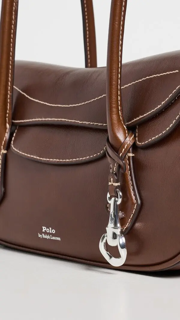 Polo Ralph Lauren Shiny Tumbled Blaze Shoulder Bag
