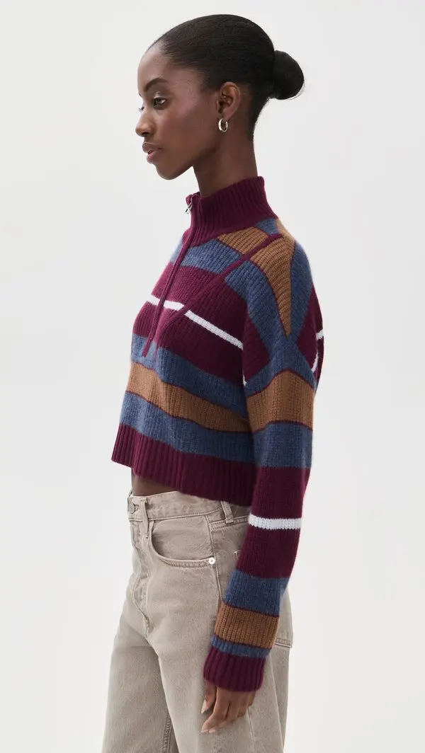 Staud Cropped Hampton Cashmere Sweater