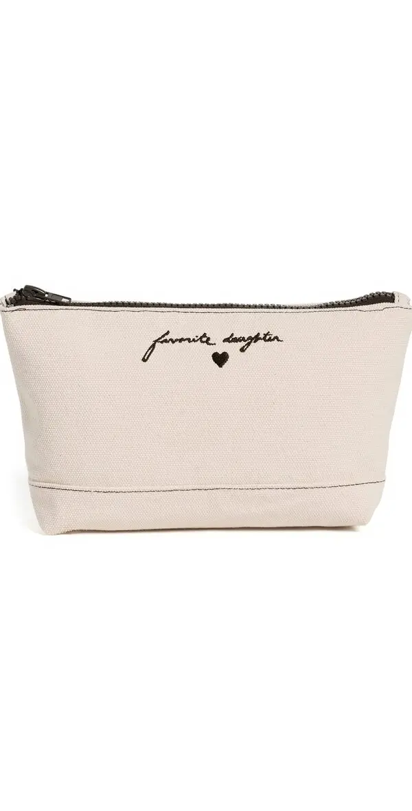 FAVORITE DAUGHTER Canvas Pouch - Natural/brown