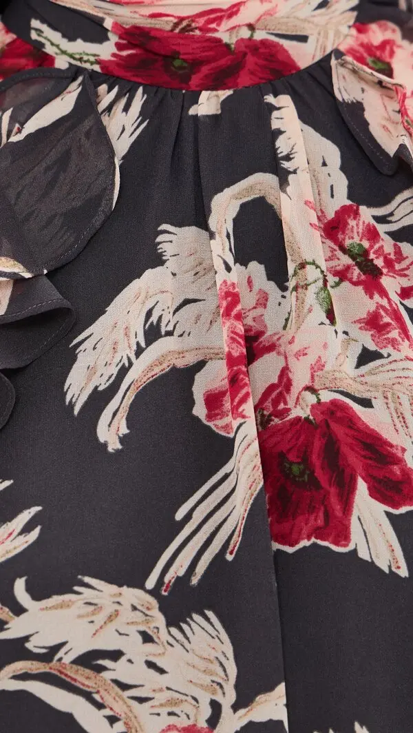 Cinq À Sept Wilted Poppy Sylviane Dress