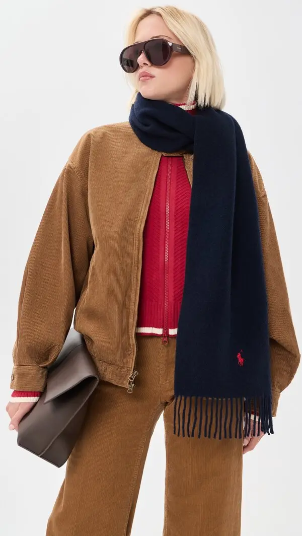 Polo Ralph Lauren Solid Recycled Wool Scarf