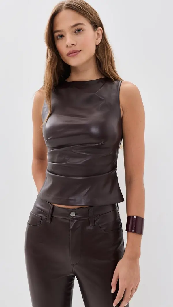 Joe's Jeans The Meg Vegan Leather Top