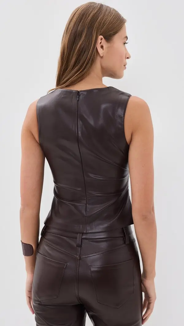 Joe's Jeans The Meg Vegan Leather Top