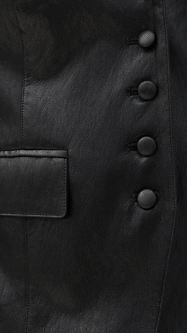 Joe's Jeans The Fitted Faux Leather Blazer