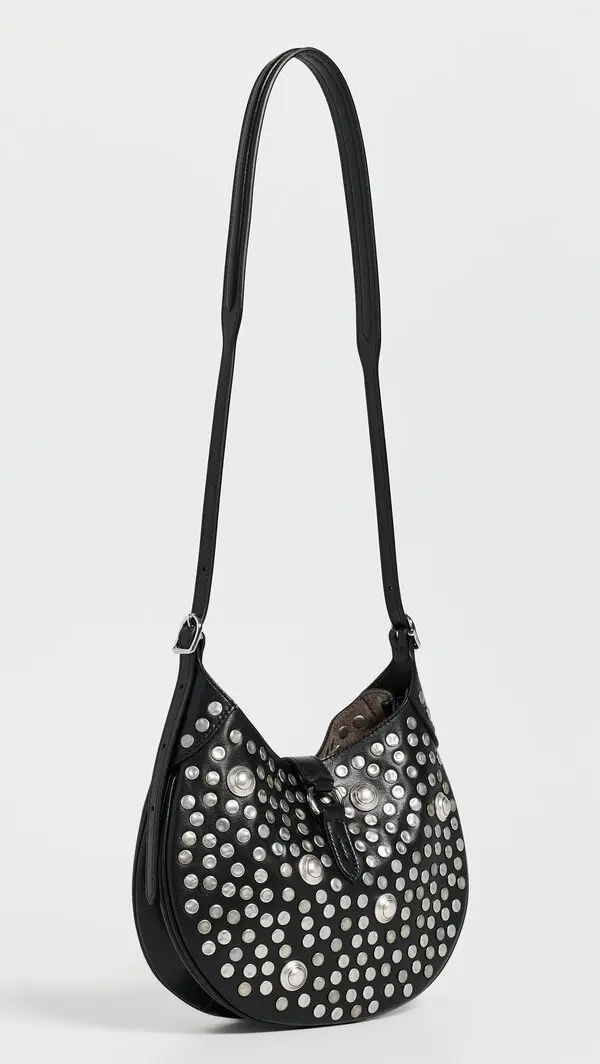 Polo Ralph Lauren Studded Leather Shoulder Bag