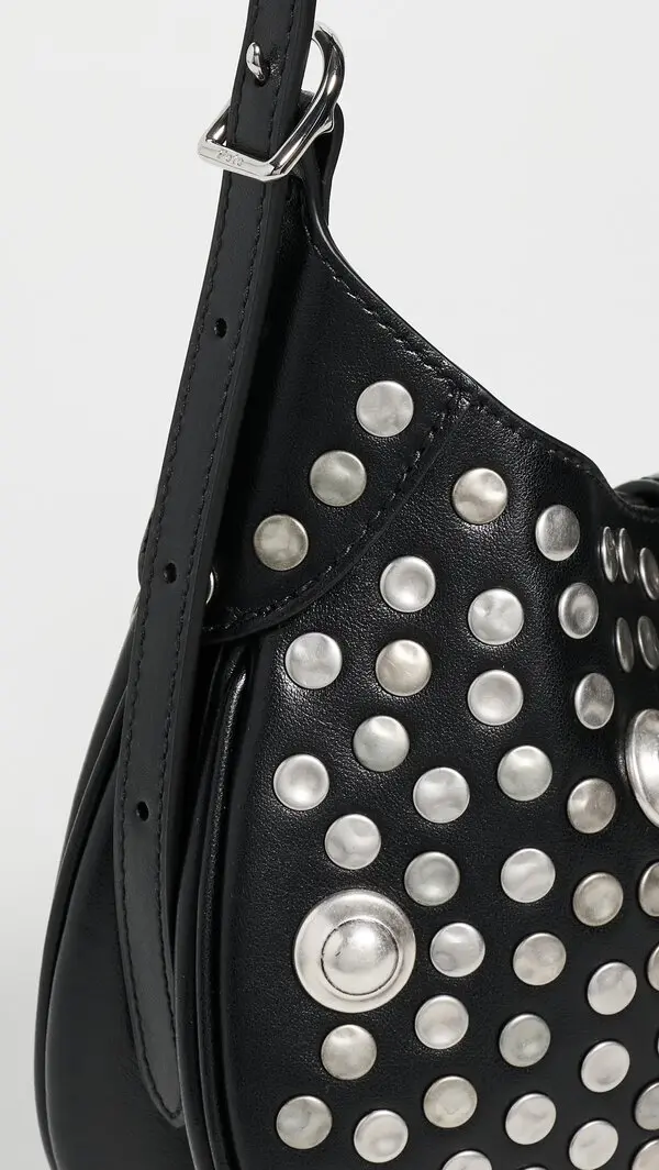 Polo Ralph Lauren Studded Leather Shoulder Bag