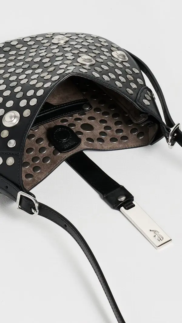 Polo Ralph Lauren Studded Leather Shoulder Bag
