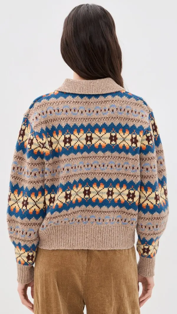 Polo Ralph Lauren Wool Blend Collared Sweater