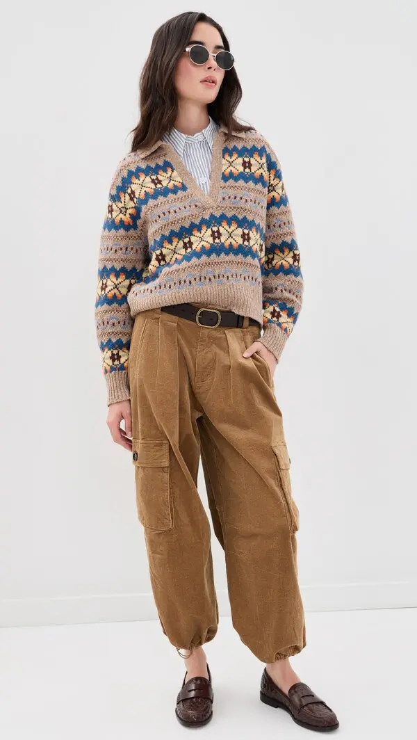 Polo Ralph Lauren Wool Blend Collared Sweater