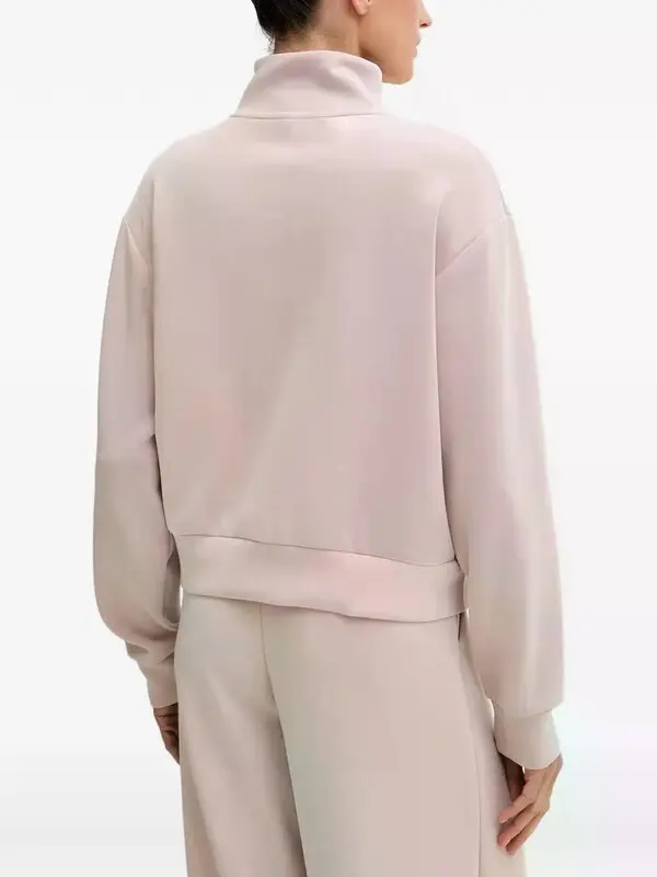 Guess Logo-plaque Zip-up Sweatshirt
