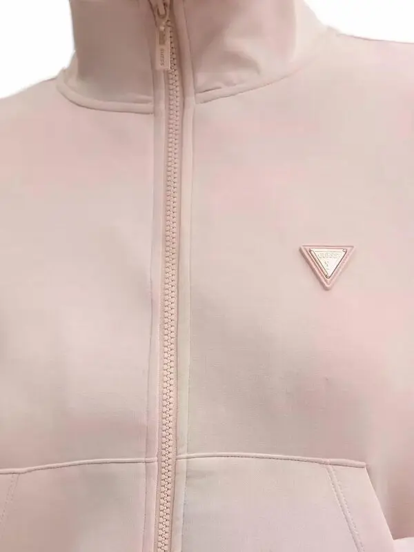 Guess Logo-plaque Zip-up Sweatshirt