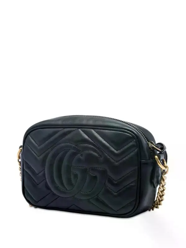 Gucci Gg Marmont Matelasse Leather Bag - Black