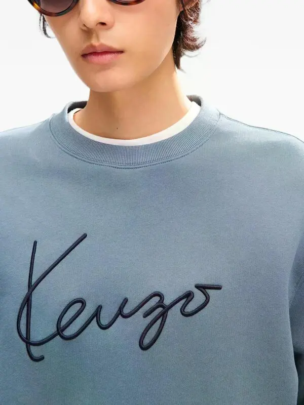 Kenzo Cotton Embroidered Sweatshirt