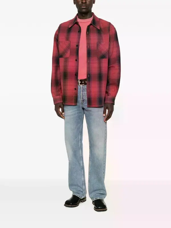 Our Legacy Ranch Check-pattern Shirt - Red