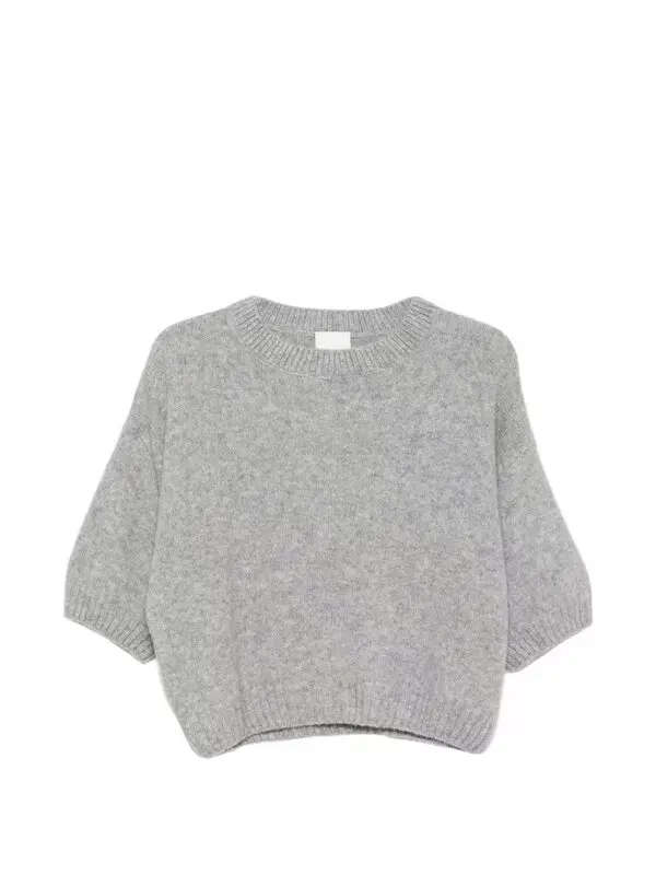 ALLUDE Short-sleeve Crew-neck Knitwear