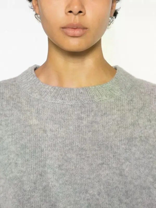 ALLUDE Short-sleeve Crew-neck Knitwear