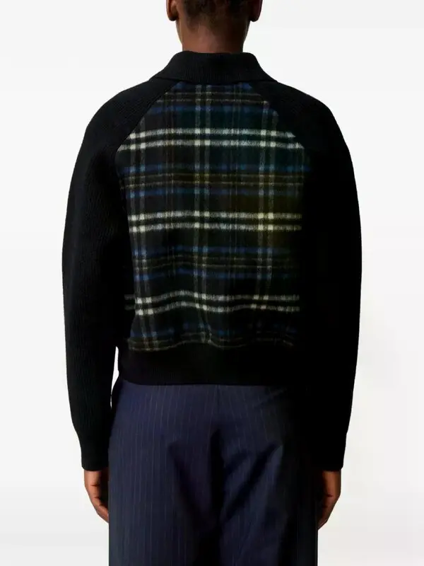 Claudie Pierlot Striped Bi-material Jacket