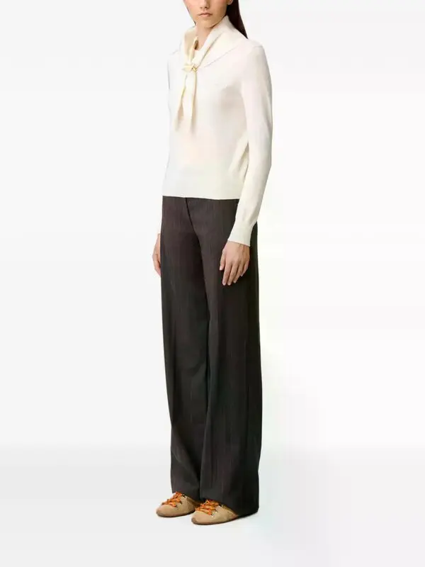 Claudie Pierlot Knit Jumper With Removable Scarf