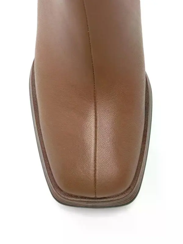 LINDA BAUMANN Square-toe Block-heel Ankle Boots