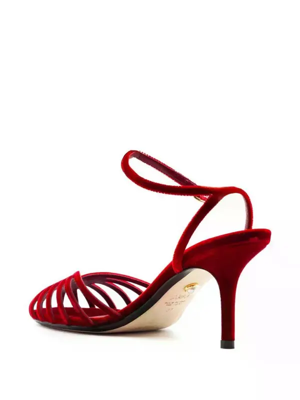 ALEVI MILANO Cage Velvet Sandals