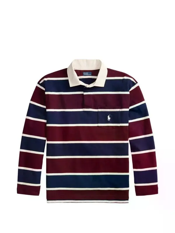 Polo Ralph Lauren Striped Polo Top - Red
