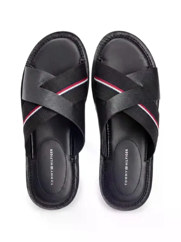 Tommy Hilfiger Criss-cross Leather Sandals