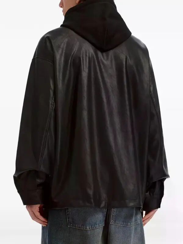 Izzue Layered Drawstring-hood Jacket