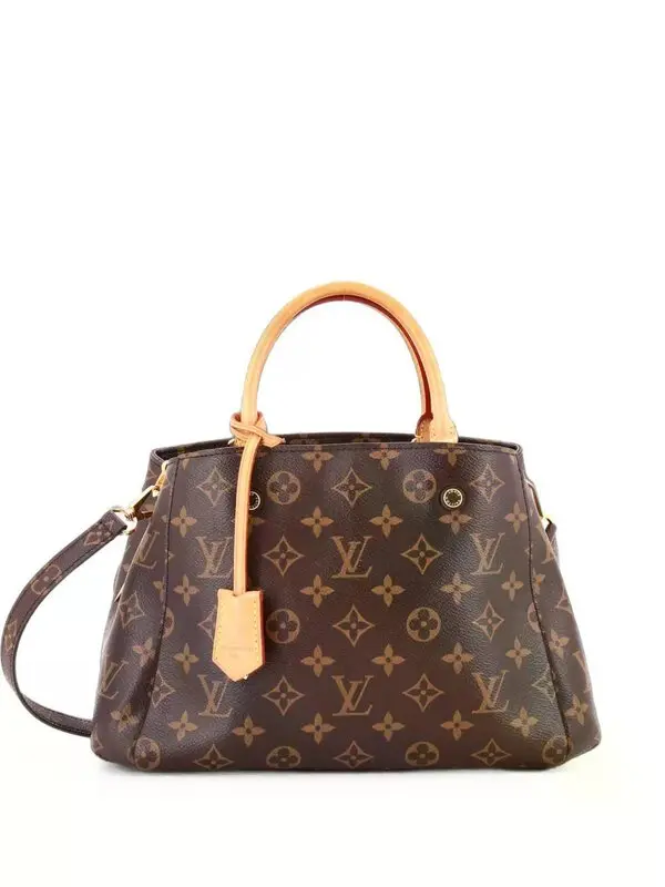 LOUIS VUITTON Montaigne Handbag Monogram Canvas Bb Satchel - Brown