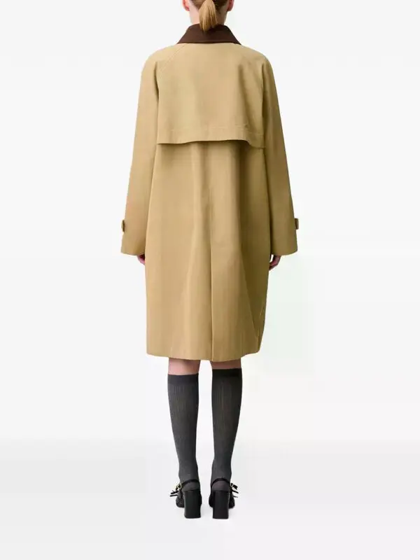 Claudie Pierlot Removable Velvet Collar Trench