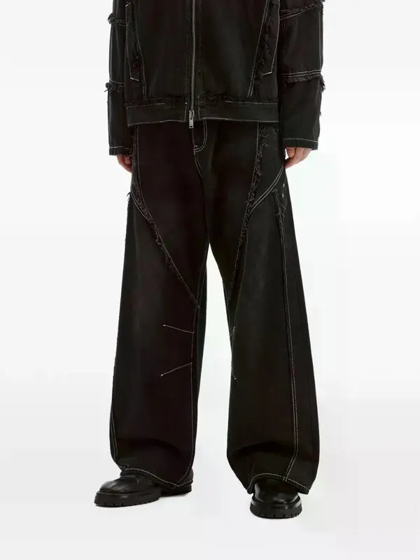 FIVE CM Raw-edge Panelled Jeans