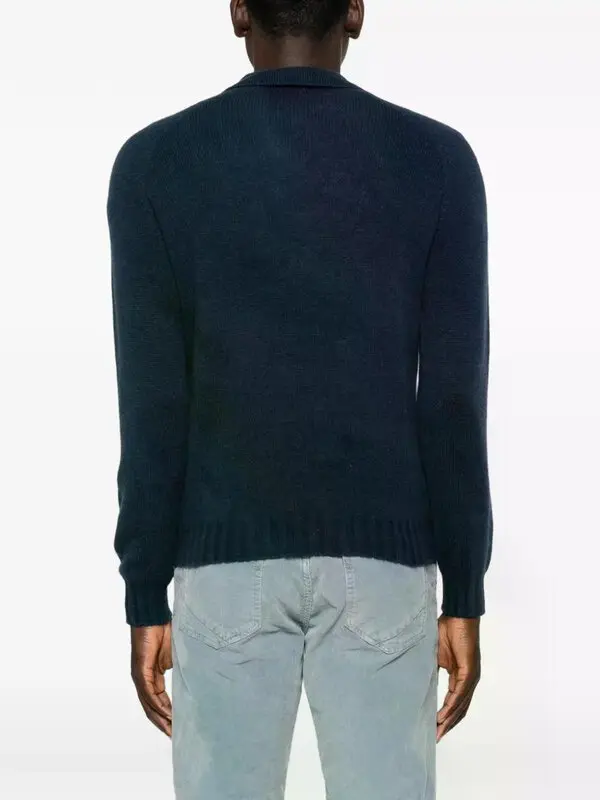 Tagliatore Voltaire Knit Raglan-sleeve Polo Shirt