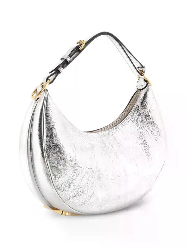 Fendi Fendigraphy Bag Leather Small Hobo Bag