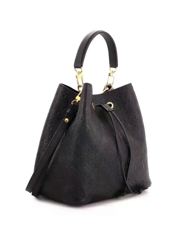 LOUIS VUITTON Monogram Empreinte Mm Bucket Bag - Black