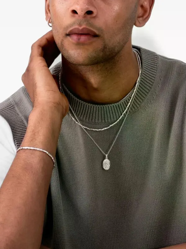 DOWER & HALL Rice Nomad Nugget Bracelet - Silver
