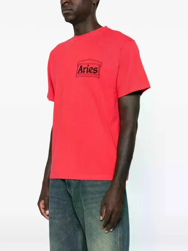 Aries Temple Logo-print T-shirt