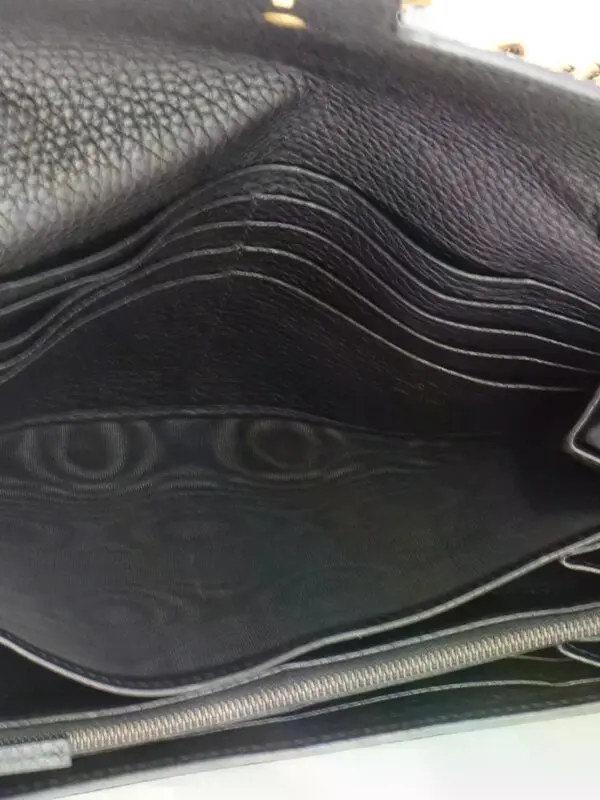 Gucci Gg Marmont Chain Wallet Leather Mini Clutch Bag