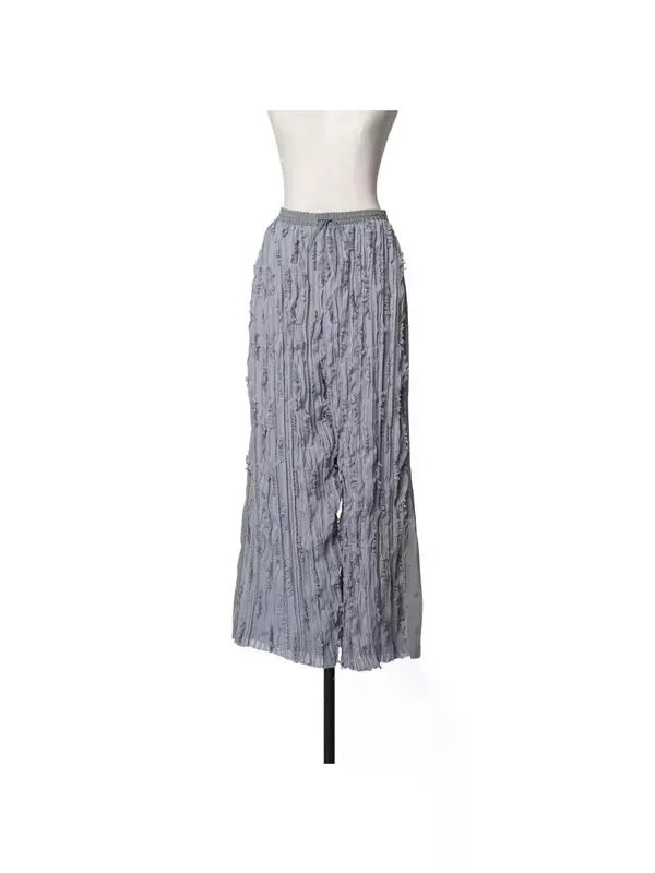 MULLER OF YOSHIOKUBO Ripple Ruffled Trousers - Grey