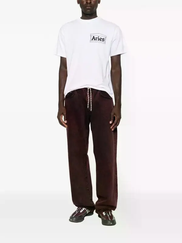 Aries Temple Logo-print T-shirt