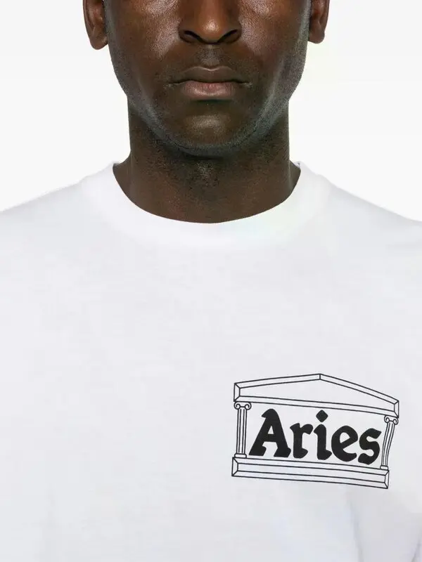 Aries Temple Logo-print T-shirt