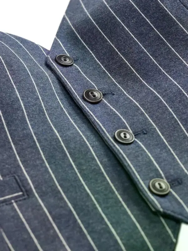 Ralph Lauren Pinstripe-pattern Halterneck Top