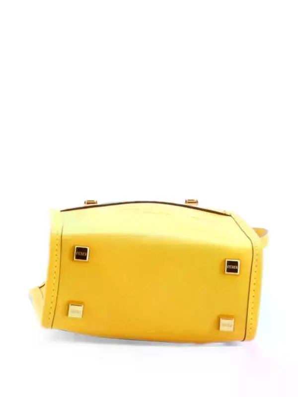 Fendi Sunshine Shopper Tote Leather Mini Crossbody Bag