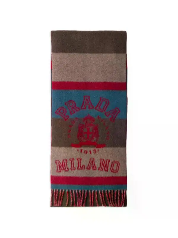 Prada Wool And Cashmere Scarf - Red