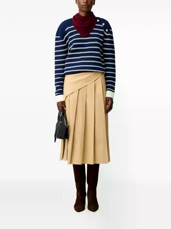 Claudie Pierlot Striped Wool Jumper