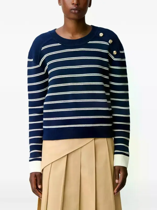 Claudie Pierlot Striped Wool Jumper