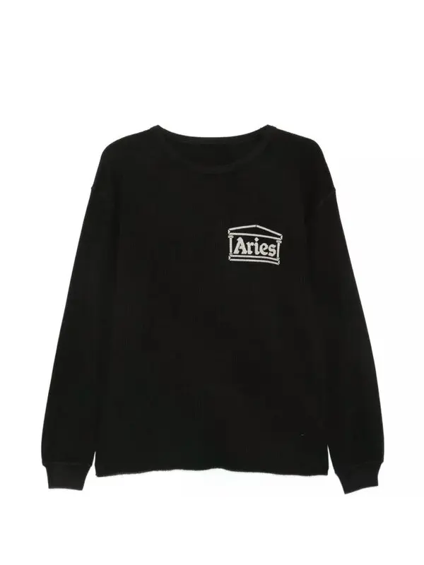 Aries Temple Waffle-knit T-shirt