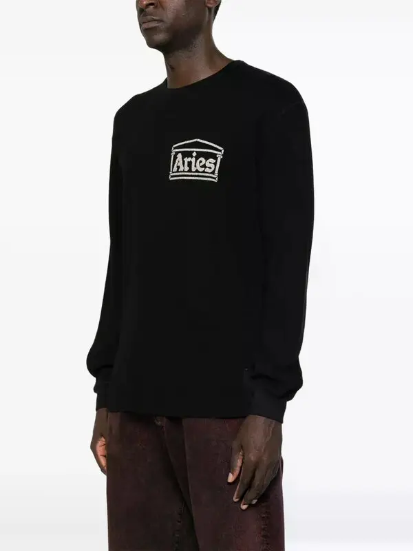 Aries Temple Waffle-knit T-shirt