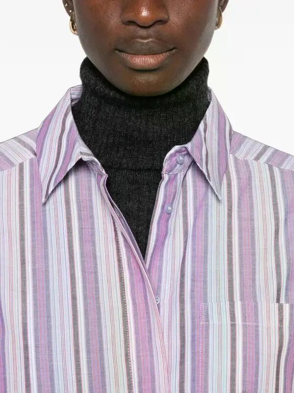 MAISON123 Marilou Striped Cotton Shirt