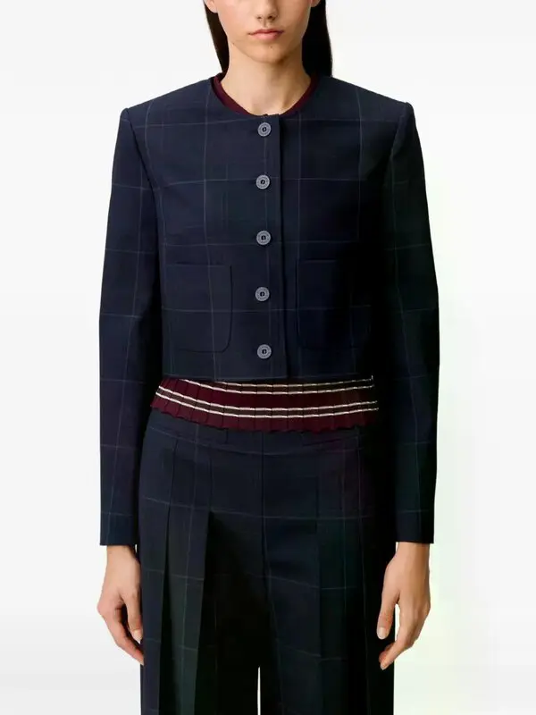 Claudie Pierlot Checked Boxy Jacket