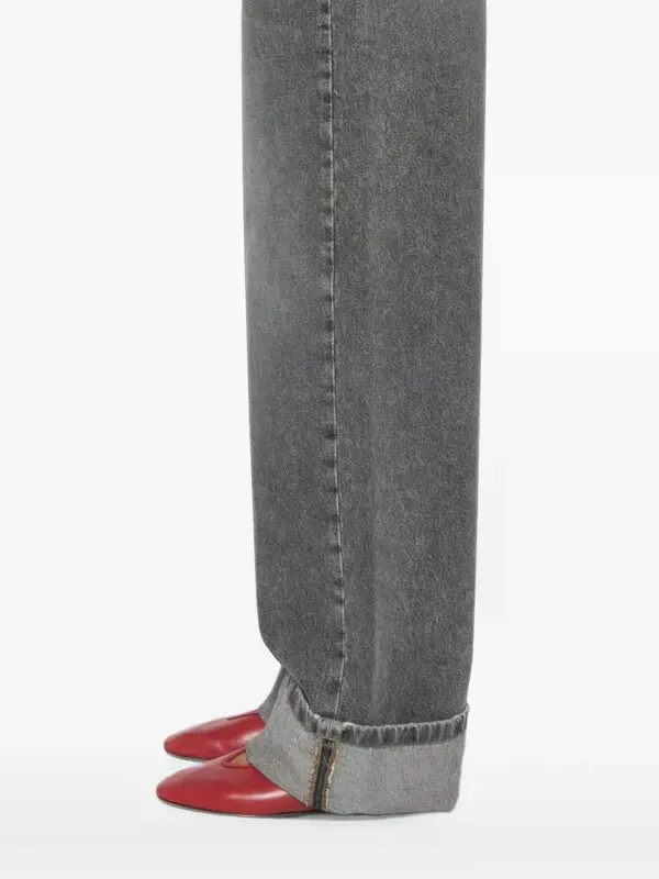 I BLUES Jeanne Wide-leg Turn-up Jeans