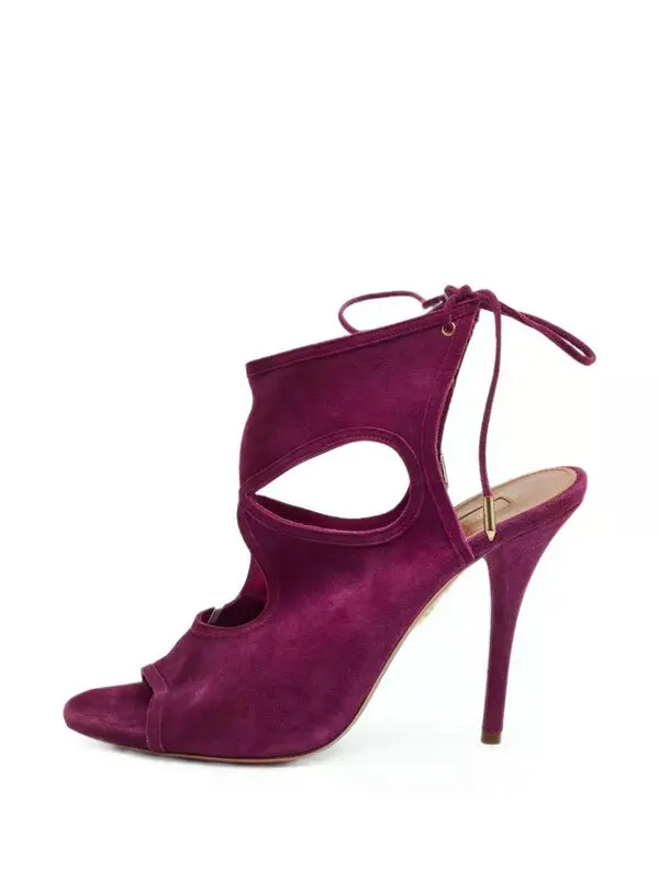 AQUAZZURA Sexy Thing Cutout Sandals - Purple